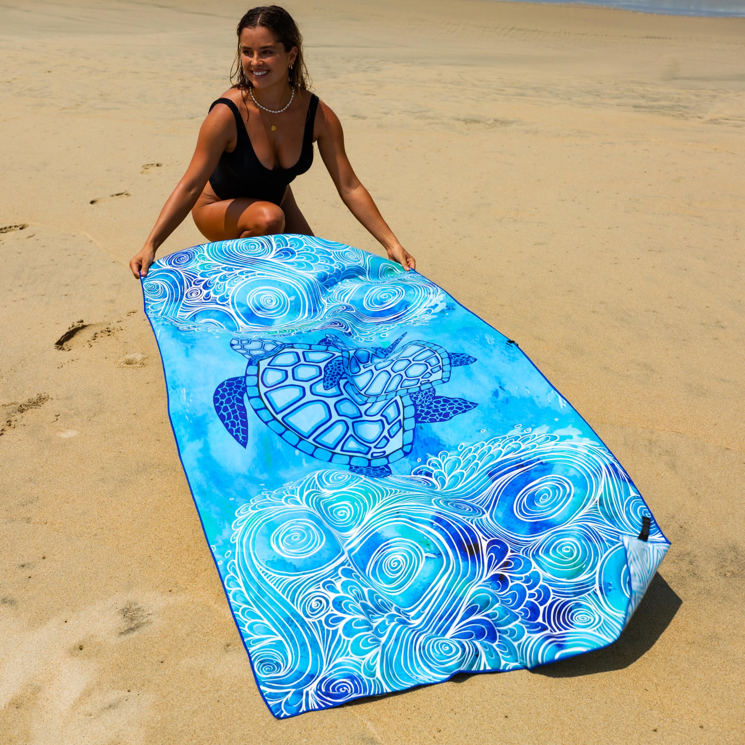 Elite Trend Microfiber Beach Towel - Extra Large 78x35 Inch Sand Free Quick Dry Towel for Travel, Swimming, Yoga, Camping – Lightweight Fast Drying Microfiber Towel