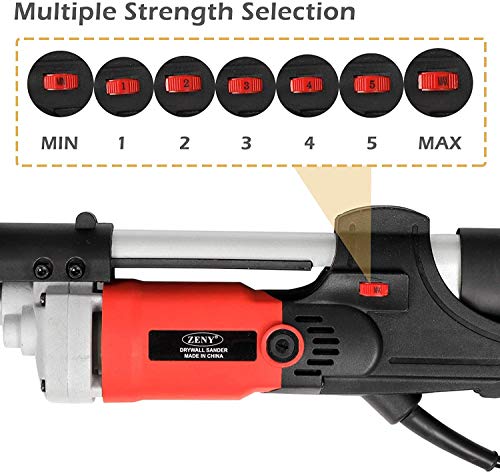 HomGarden 800W Drywall Sander Drywall Vacuum Adjustable Electric Variable Speed Foldable Sander w/6 Sand Pads