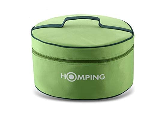 Homping Grill - Ultimate Portable Charcoal BBQ Grill. Produces Less Smoke. Combined with its Electric Fan for air/Heat Control. Tailgating Grill (Orange)