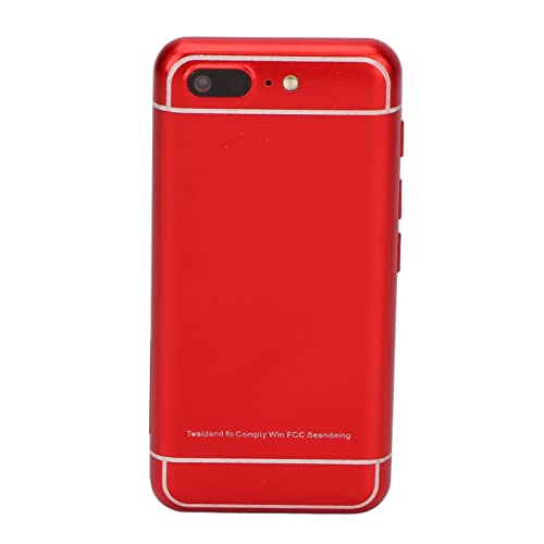 Mini Cellphone, WiFi GPS 8MP Front Camera 1GB 8GB Smartphone for Gifts (Red)