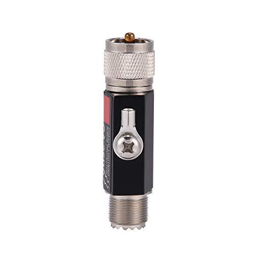 Hilitand UHF/UHF Coaxial Arrester Protector,200w Coaxial Lightning Surge Protector,Lightning Arrestor to Protect Transceiver,Receiver1/4 wavelength Short Circuit,Low Loss,VSWR