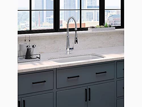Kohler K-5864-5U-0 Cape Dory Undercounter Kitchen Sink, White, 2.375