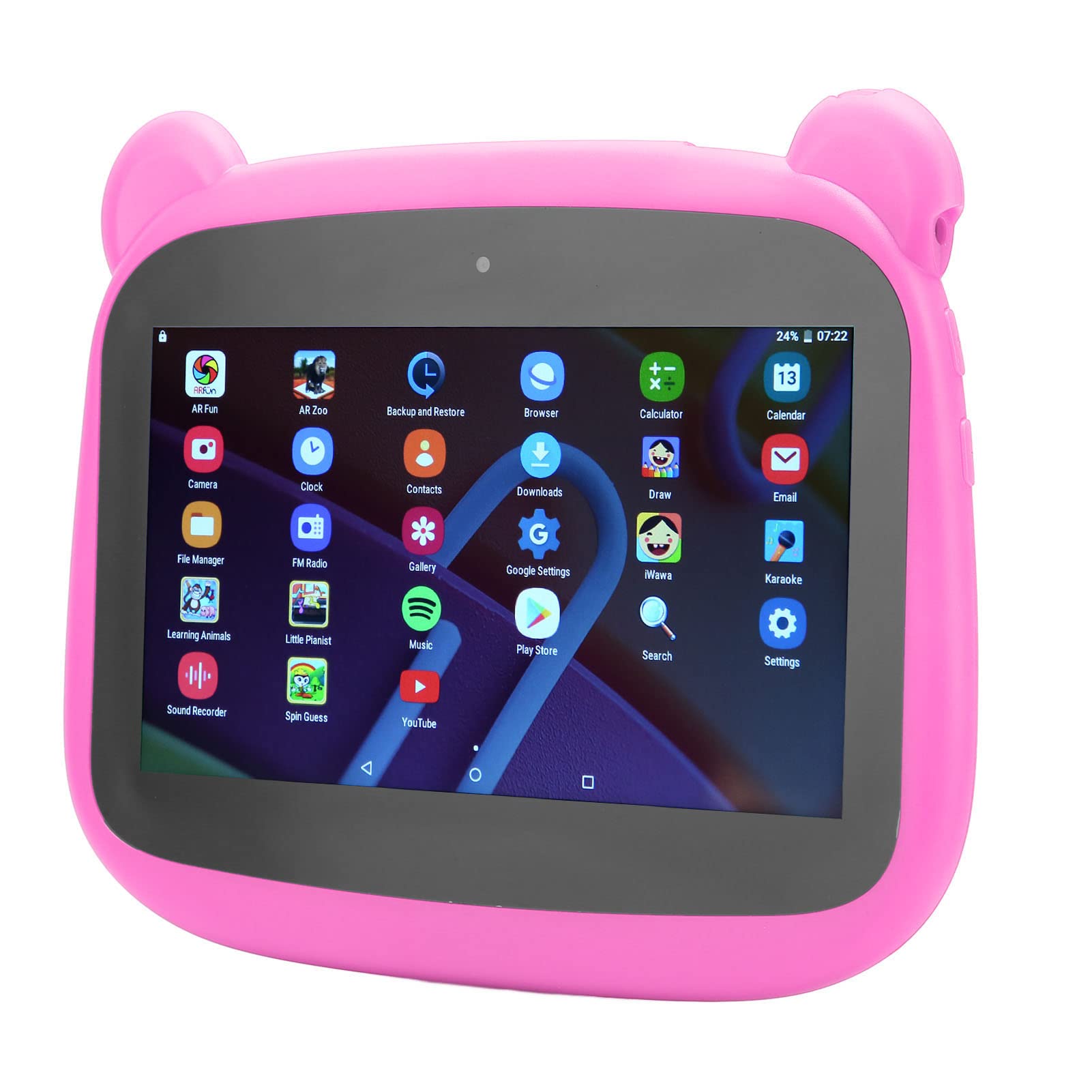 Kids Tablet, Dual Band Dual Camera HD Tablet 5000mAh US Plug 100240V for Ebook (US Plug)