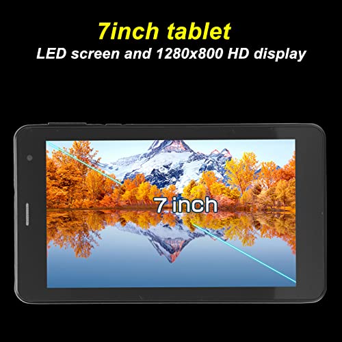 Kids Tablet, Dual Camera 7 Inch Tablet Support 128GB2.4G5G for Reading (US Plug)