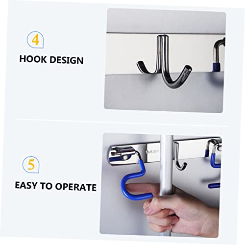 GLSTOY 1pc Broom Holder Broom Wall Mount Shelves for Storage Wall Mounted Mop Hanger Wall Mount Tool Organizer Broom Mop Organizer Garage Broom Holder Wall Hanging Hooks Mop Broom Holder