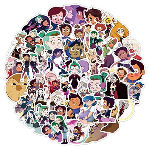 The Owl House Stickers for Water Bottle 50pcs, Cool Teen Kids Cartoon Waterproof Laptop Skateboard Phone Guitar Bike Luggage Decal (The Owl House)