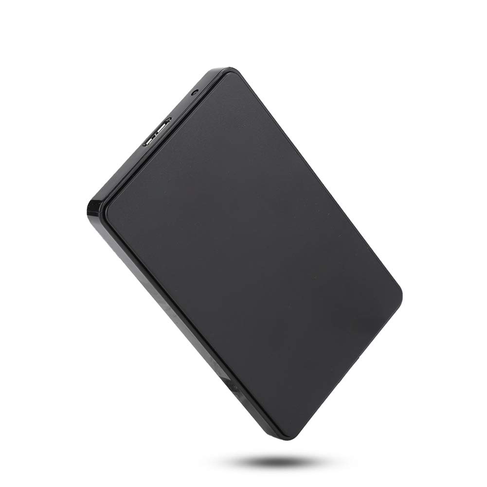Hard Drive Enclosure, Portable 2.5in 2TB HDD External Hard Drive Enclosure USB 3.0 SATA 5Gbps Mobile Hard Disk Box for Win 98/SE/ME/2000/XP/Vista/ Win7/win8/Win10(Black)