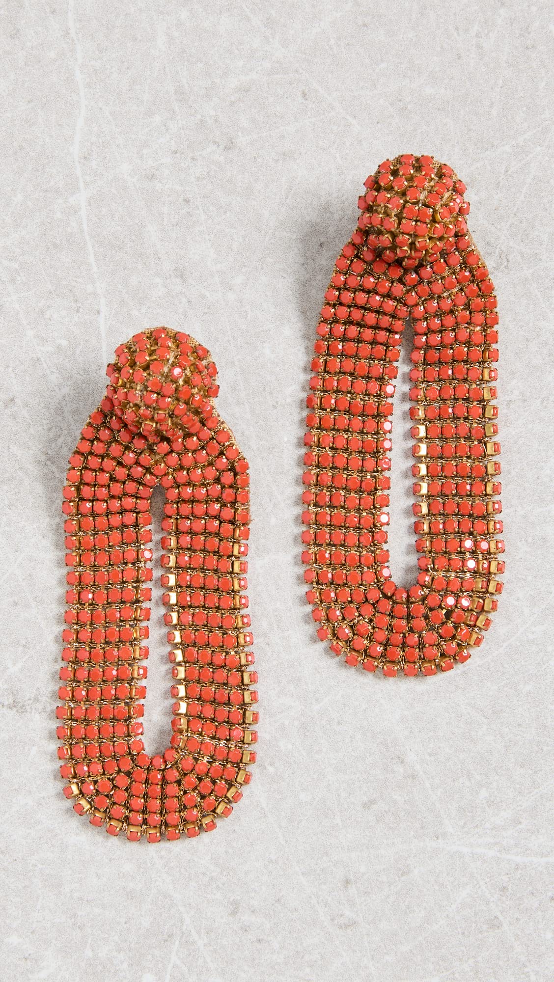 Deepa Gurnani Women's Deepa by Deepa Gurnani Bianca Earrings, Coral, Red, One Size