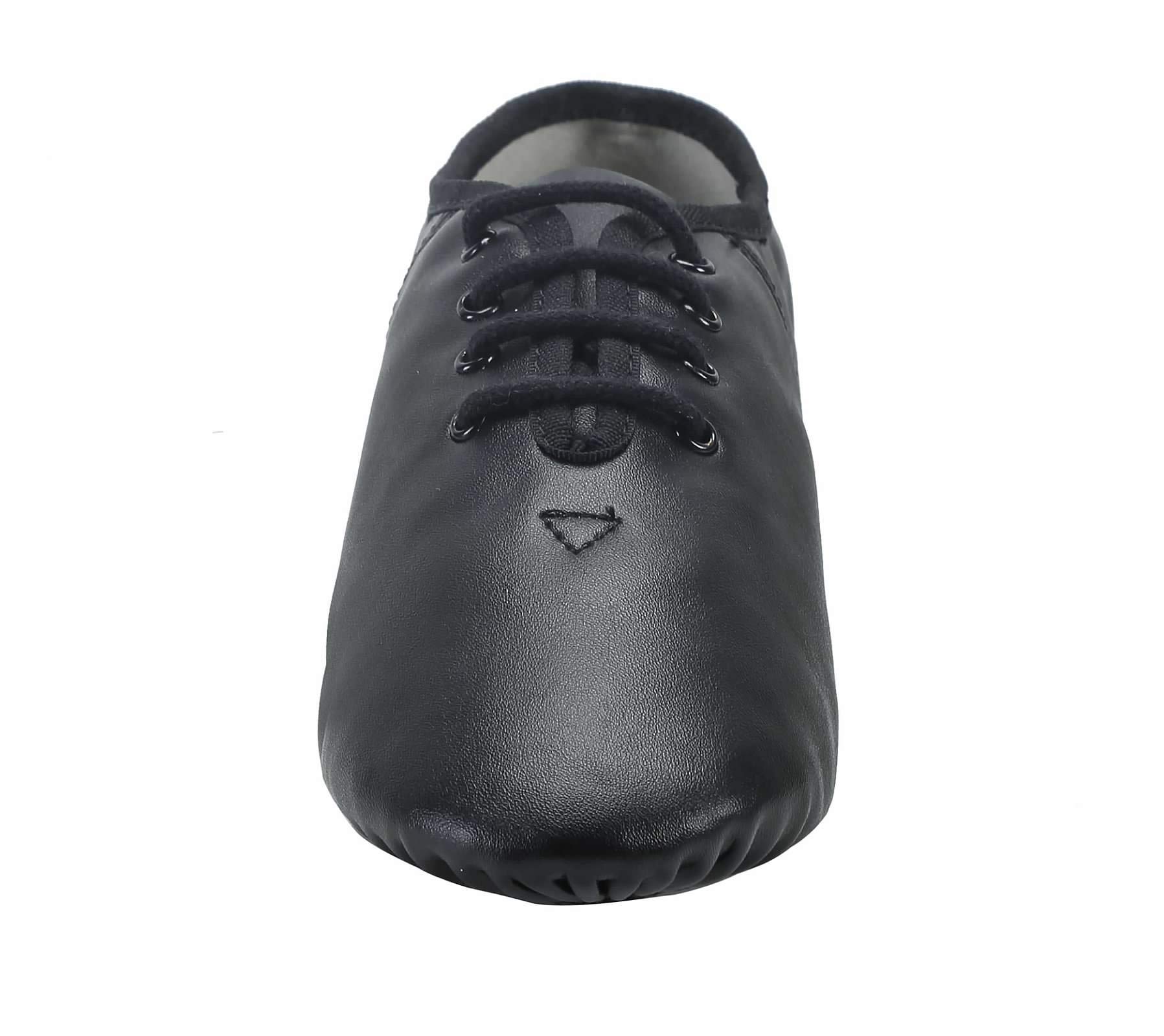 Dynadans Unisex PU Leather Upper Lace Up Jazz Shoe for Women and Men's Dance Shoes-Black-5.5M