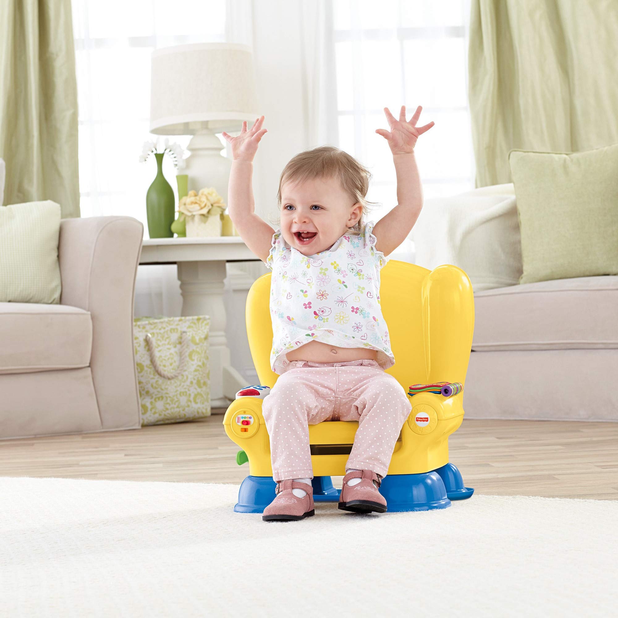 Fisher-Price Laugh & Learn Smart Stages Chair, musical toddler toy with interactive seat and learning content