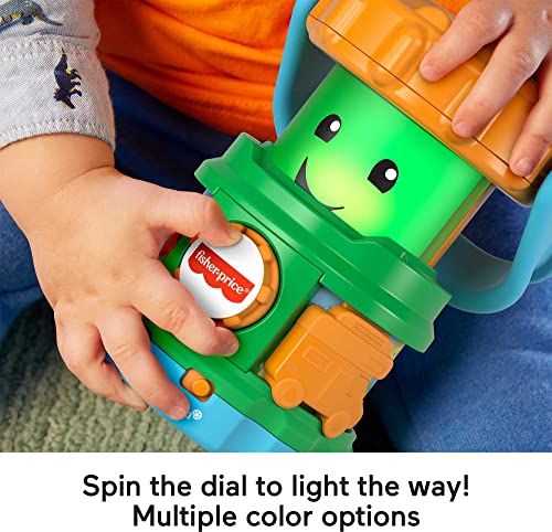 Fisher-Price Laugh & Learn Camping Fun Lantern, Musical Toy with Lights, Sounds and Learning Content for Baby and Toddler Ages 6-36 months