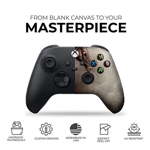 DreamController Horse Custom X-box Controller Wireless compatible with X-box One/X-box Series X/S Proudly Customized in USA with Permanent HYDRO-DIP Printing(NOT JUST A SKIN) (MODDED)