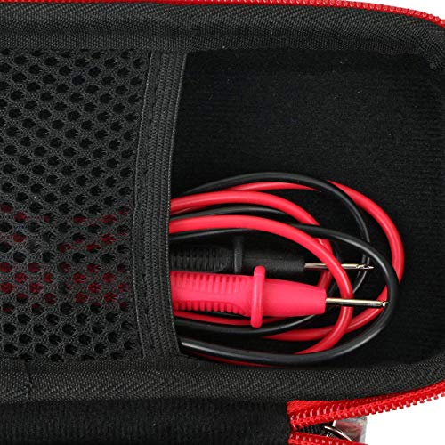 Khanka Hard Travel Case Replacement for KAIWEETS HT206b / HT206d 600A Digital Clamp Meter T-RMS 6000 Counts, Auto-Ranging Multimeters AC/DC Current Voltmeter Ammeter Tester, Case Only