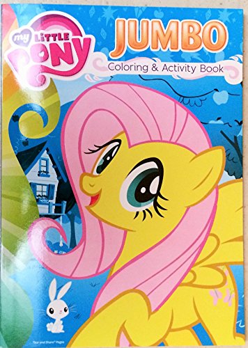 My Little Pony Jumbo Coloring & Activity Book 4 Pack - Pinkie Pie, Twilight Sparkle, Rainbow Dash & Fluttershty