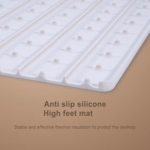 Miller Market Warming Mat, Miller Market Food Warming Mat, Silicone Warming Mat, Adjustable Warming Tray Miller Market, Adjustable, Foldable, Fast Heating (15 * 23.6inch-Black,1Pcs)