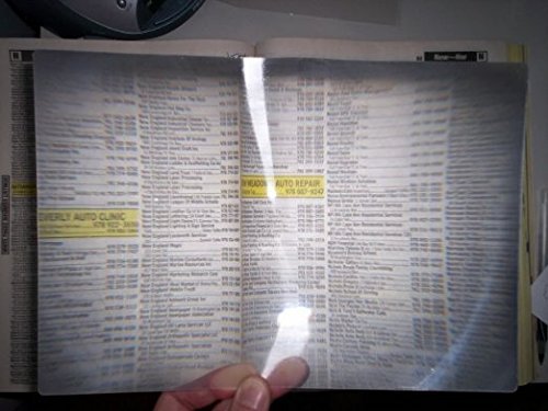Opticlens Brand 2 Pack Full Page 3X Magnifier/Plastic Magnifying Sheet Fresnel Lens, 2 Count (Pack of 1)
