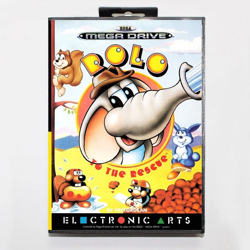 Game To The Rescue 16 Bit MD Game Card For Sega Mega Drive Rolo Cover With Retail Box ( JAP SHELL )