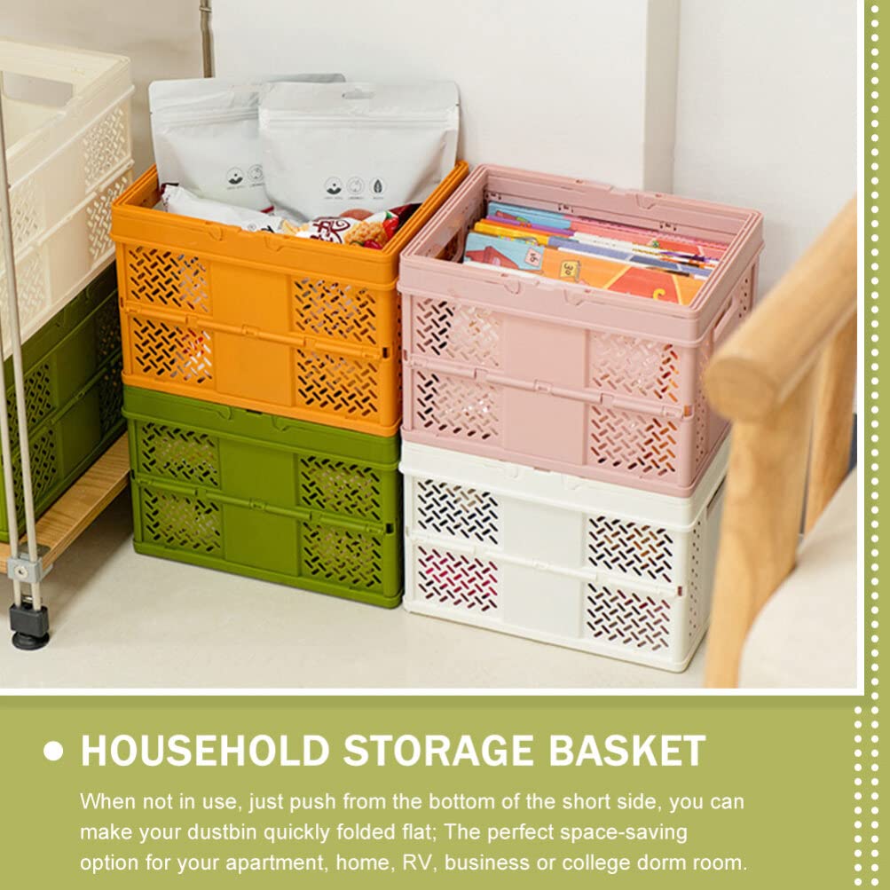 Easter Egg Basket Fruit Basket Hand Carry Storage Case Picnic Basket Folding Storage Basket Snack Organizer Household Storage Basket Berry Picking Basket Plastic Storage Basket
