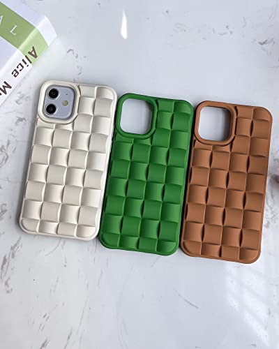 Ginkgonut Compatible with iPhone 12 Case or iPhone 12 Pro Case for Women/Girls, Cute 3D Laid Desgin Soft Silicone Shockproof Raised Bumper Corners Case for iPhone 12 / iPhone 12 Pro (Black)