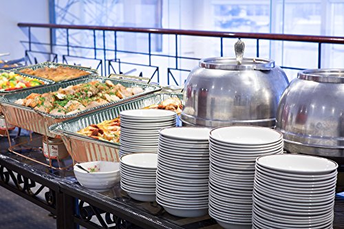 Tiger Chef Chafing Dish Buffet Set Disposable - Full Size Disposable Wire Chafer Stand Kit - 30-Piece Catering Set for Parties Includes Chafer Pans Disposable Serving Utensils