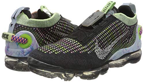 Nike Women's W AIR Vapormax 2020 FK Running Shoe, Black White Barely Volt Atomic Pink Royal Pulse Crimson Tint, 4.5 UK