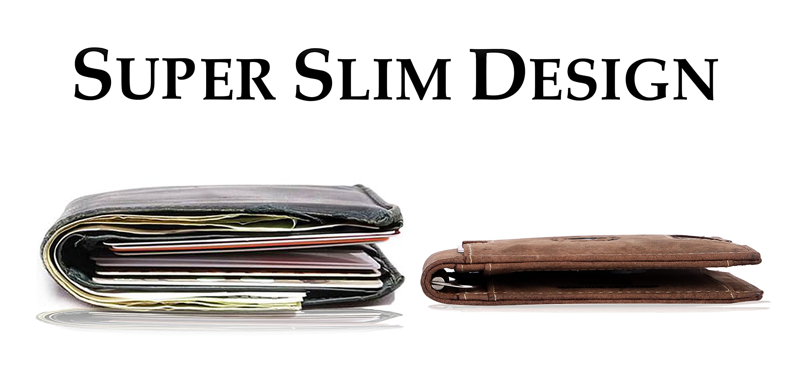 EL TORETTO Wallet for Men Slim Larger Capacity with 12 Slots RFID Blocking Men's Wallet Minimalist Front Pocket Bifold Leather with ID Window and Gift Box (Tan Hunter)