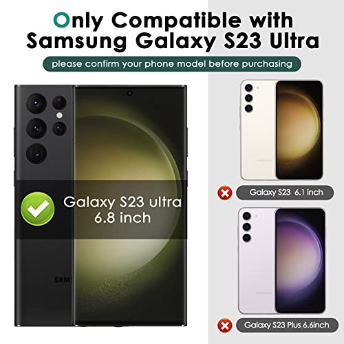 MIUOLV for Galaxy S23 Ultra Screen Protector, [3 Pack] Samsung Galaxy S23 Ultra Screen Protector, Soft EPU [Not Glass] Hydrogel Film Full Covered, High Definition, Scratch Self Recovery, Bubble Free