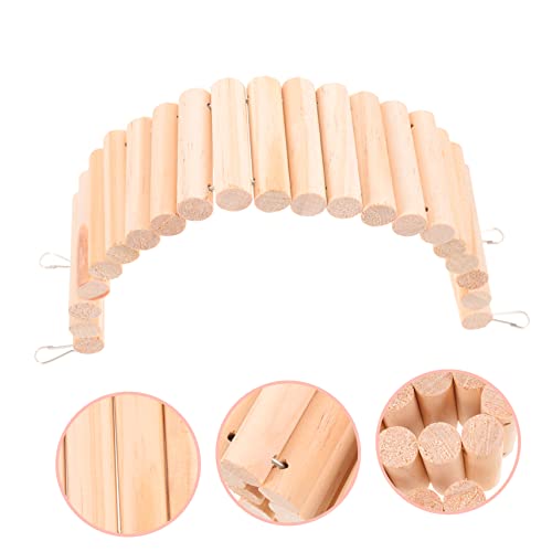 Ipetboom 3pcs Accessory Squirrel Wood Other Parrot Rats Glider Ladder Perch for Animals Pet Wooden Rabbit Training Small Accessories Pigs Plaything Hedgehog Suspension Toy and Kitten