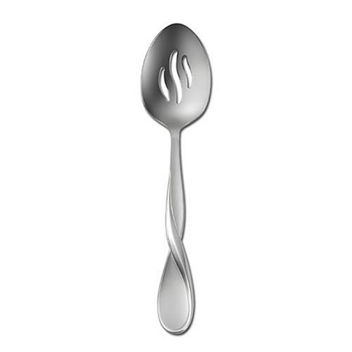Oneida Satin Aquarius Pierced Serving Spoon