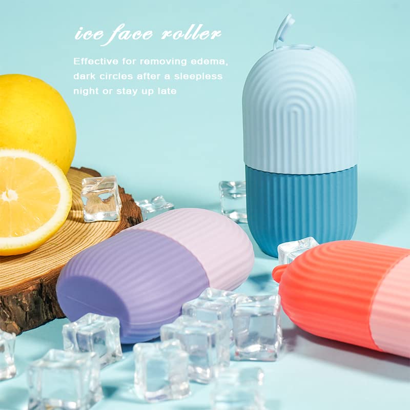Ice Face Roller, Ice Roller For Face And Eye,Puffiness Relief Tighten Skin,Clean Pores,Beauty Massage Silicone Face Ice Mold,Gifts For Women.
