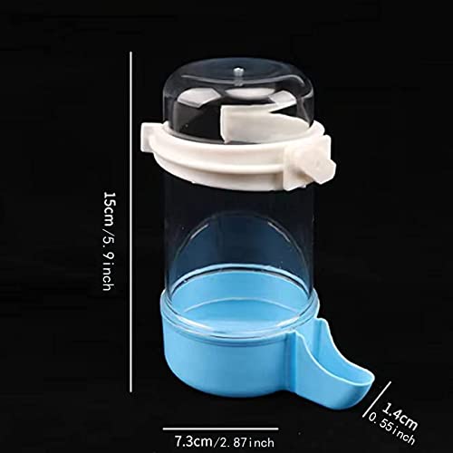 kikiledio Bird Water Dispenser,2pcs 16.7Oz Bird Water Dispenser for Cage,pet Bird Water Feeder, Pet Bird Feeder