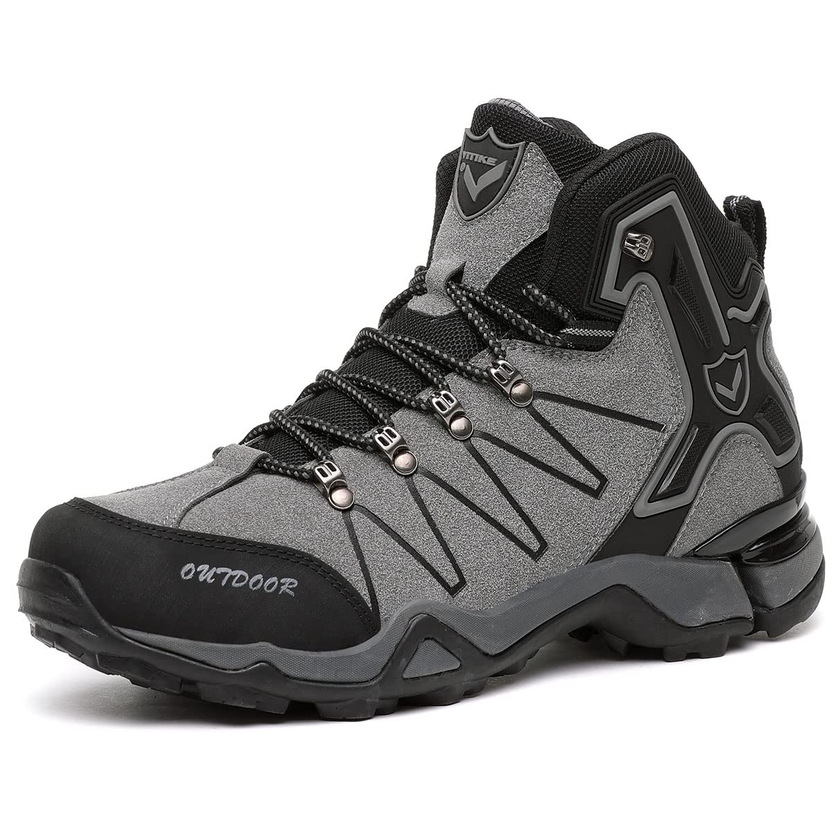 ELAPHURUS Men's Ankle Boots Hiking Shoes Work Sneakers Composite Toe Anti-Slip