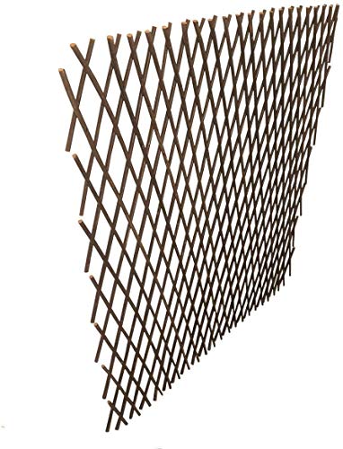 GLANT Lattice Fence Willow Expandable Plant Climbing Lattices Trellis Fence,Open Screen Fencing,Willow (1)