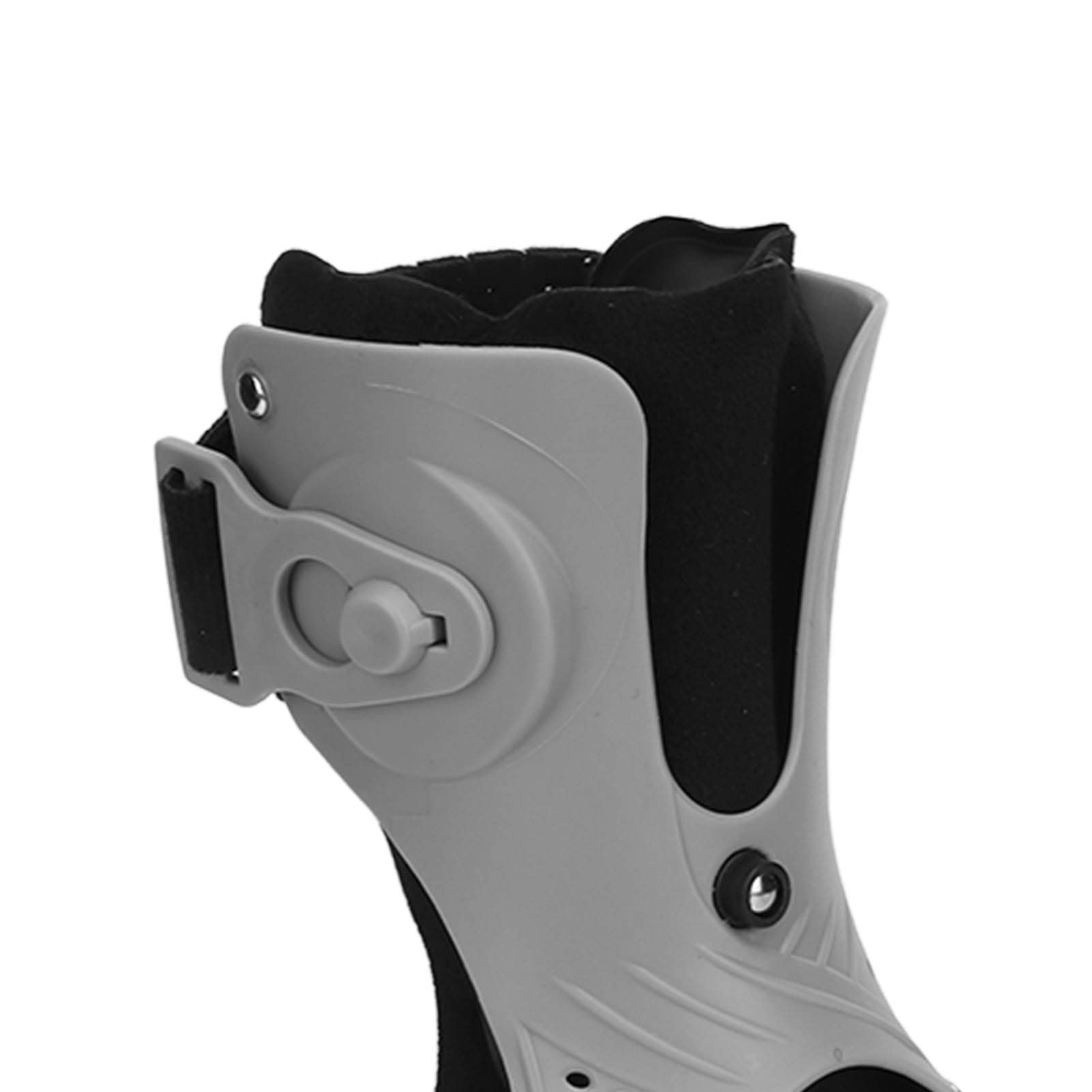 Foot Drop Orthosis, Ankle Foot Orthosis Rotary Buckle Posture Correct Soft Hollow Heel Lightweight for Paralysis (Left Foot M)