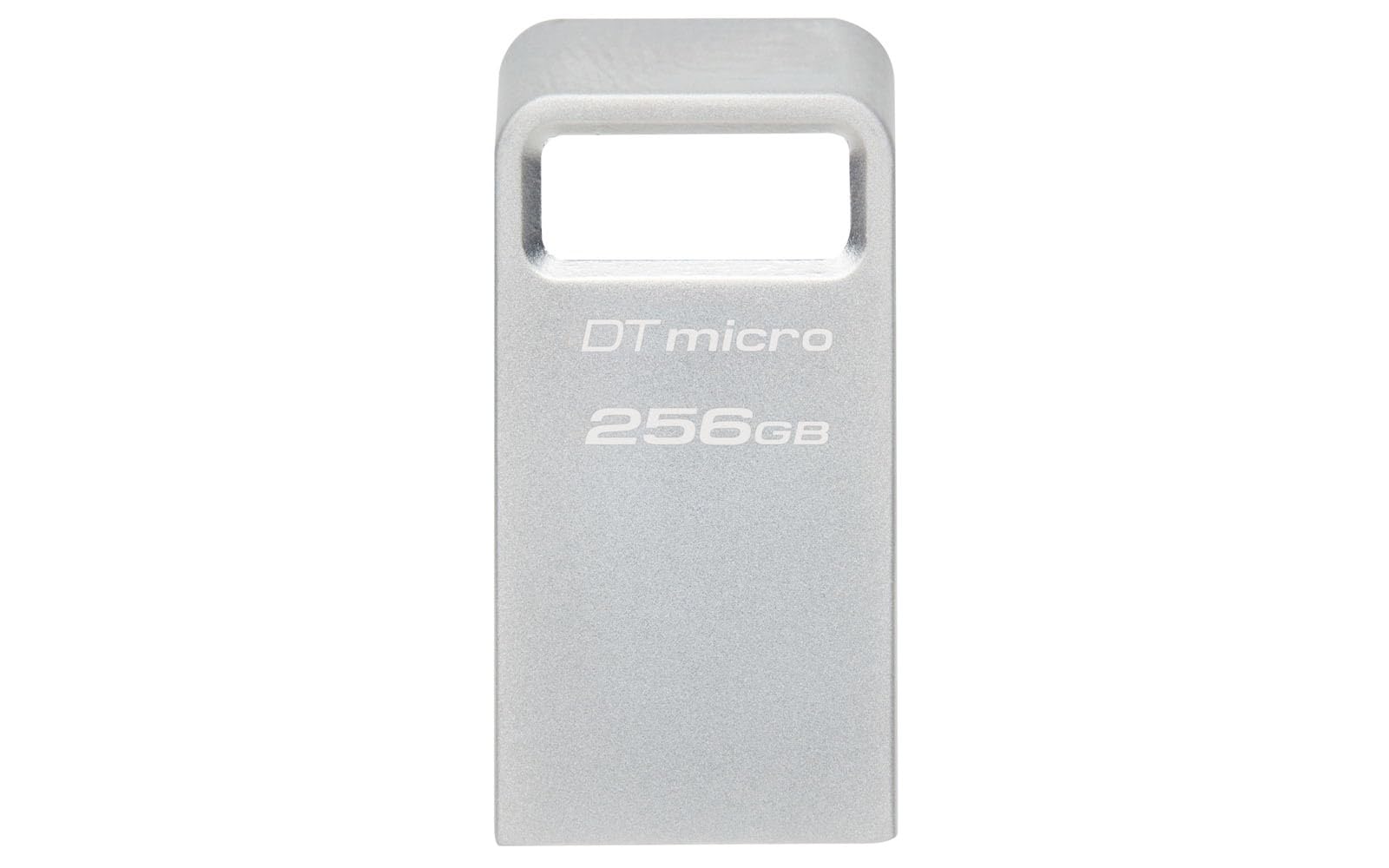 Kingston DataTraveler Micro 256GB USB Flash Drive | Ultra-Small Premium Metal Design | USB 3.2 Gen 1 | Speeds up to 200MB/s | DTMC3G2/256GB,Silver