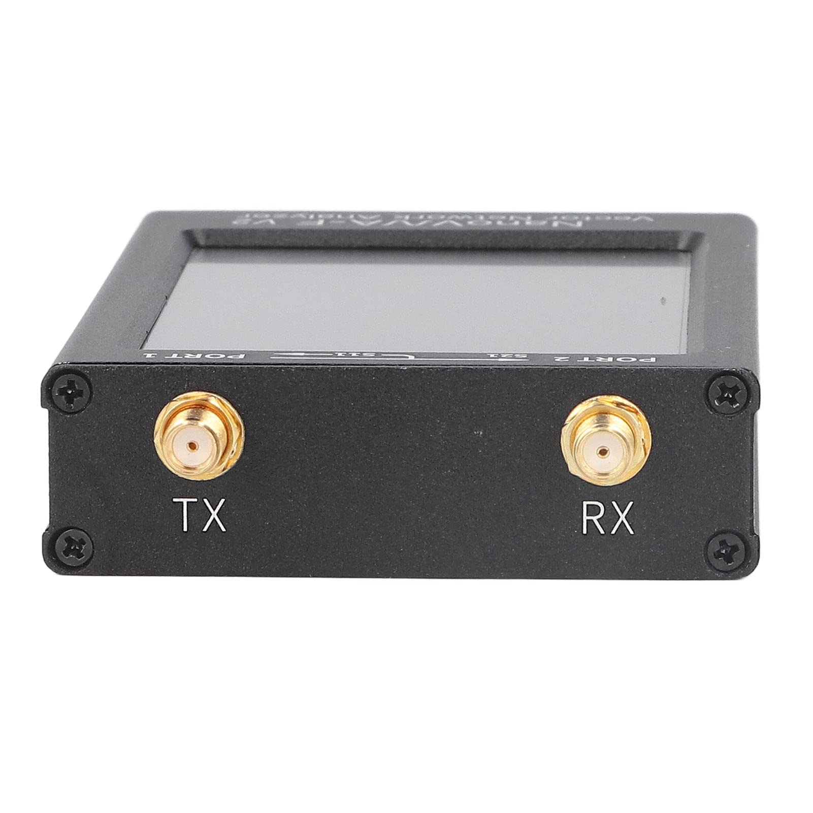 HF VHF UHF Antenna Analyzer, SMA RF Interface Full Touch Screen Vector Network Analyzer with Aluminum Case for Short Wave