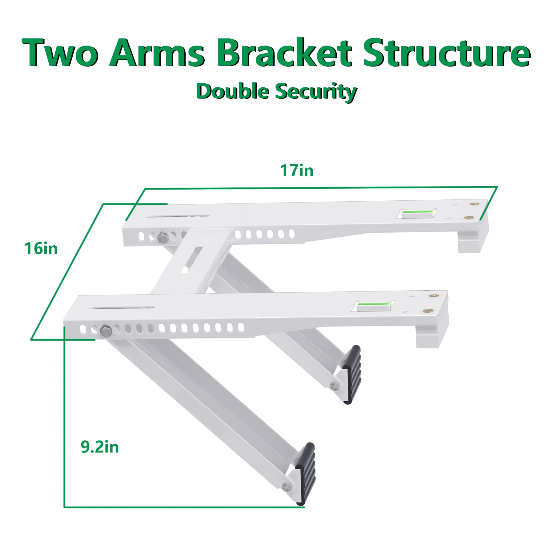 Forestchill Window Air Conditioner Bracket, Heavy Duty AC Support Brackets with 2 Arms, Fit 5,000 to 24,000 BTU Window Units, Up to 220 lbs