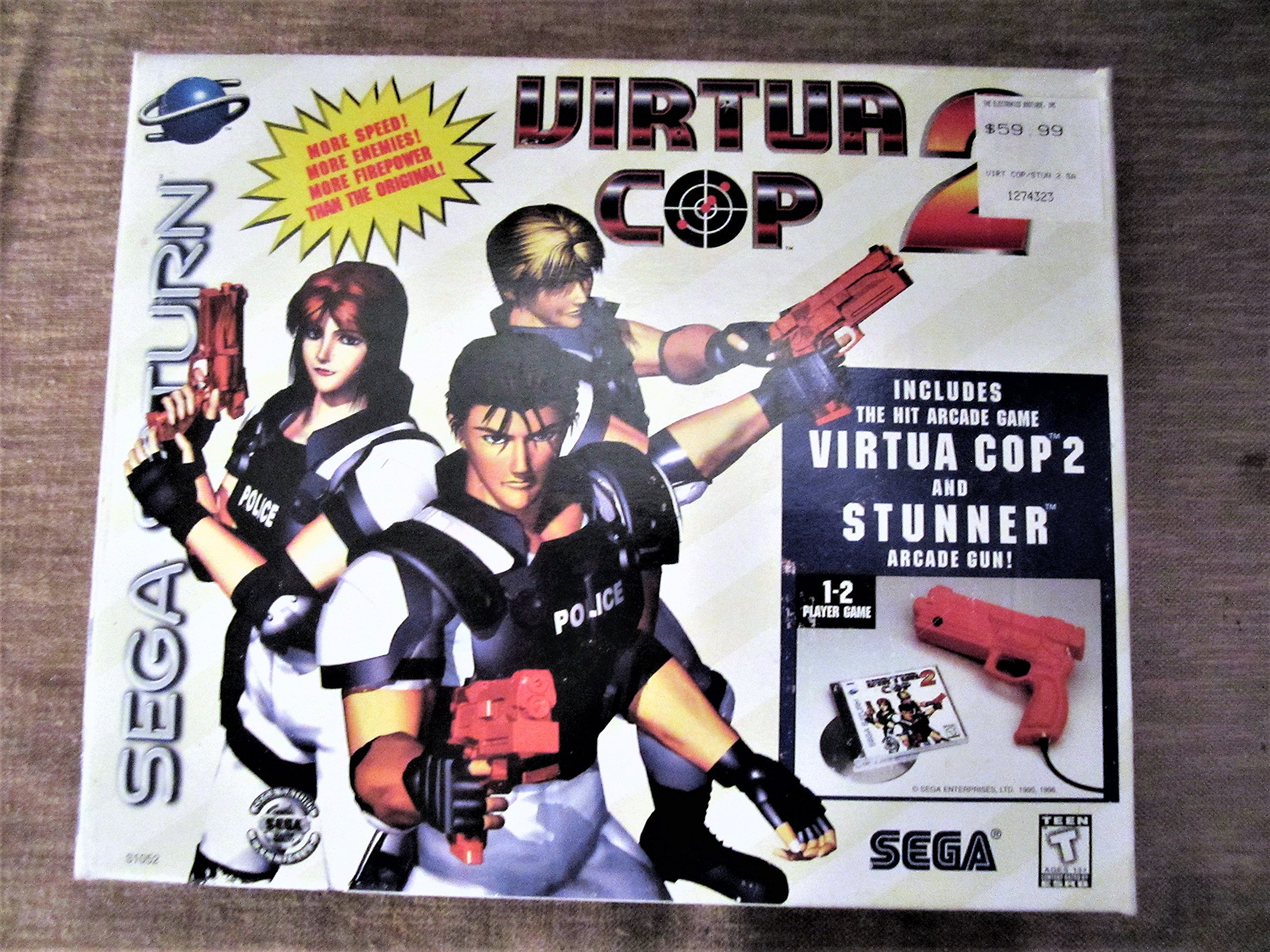 Virtua Cop 2 w/ Stunner - Sega Saturn