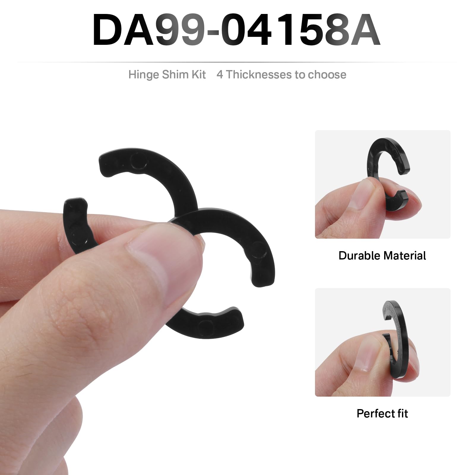 Hinge Shim Kit DA99-04158A Fit for Samsung Refrigerator Door Hinge Shim for Refrigerator Height Adjustment RF22R7551DT/AA, RF28K9580SR/AA, RF30KMEDBSR/AA, DRF36C000SR/DA
