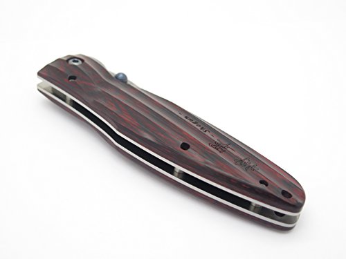 Mcusta Seki Japan Leyasu MC-183D Red Shogun VG-10 Damascus Folding Hunter Knife