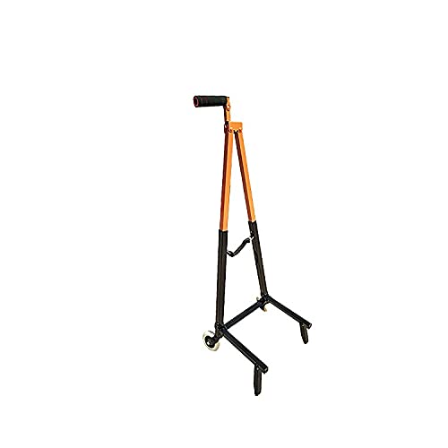 Folding Luggage Cart with 2 Wheels Lightweight Iron Collapsible Folding Hand Truck for Shopping Travel, Moving and Office Use Trolley (Black)