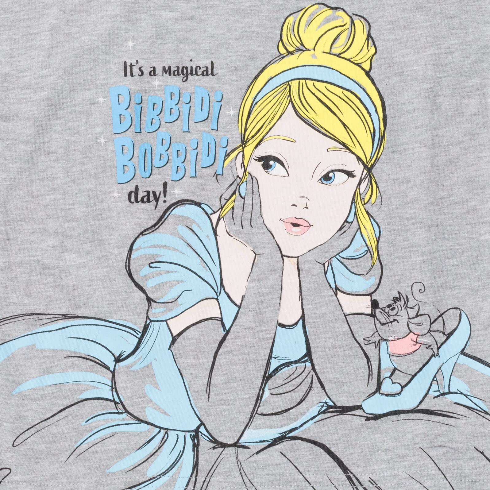 Disney Princess Ariel Tiana Cinderella Toddler Girls 3 Pack Graphic T-Shirts Gray/green/White 3T