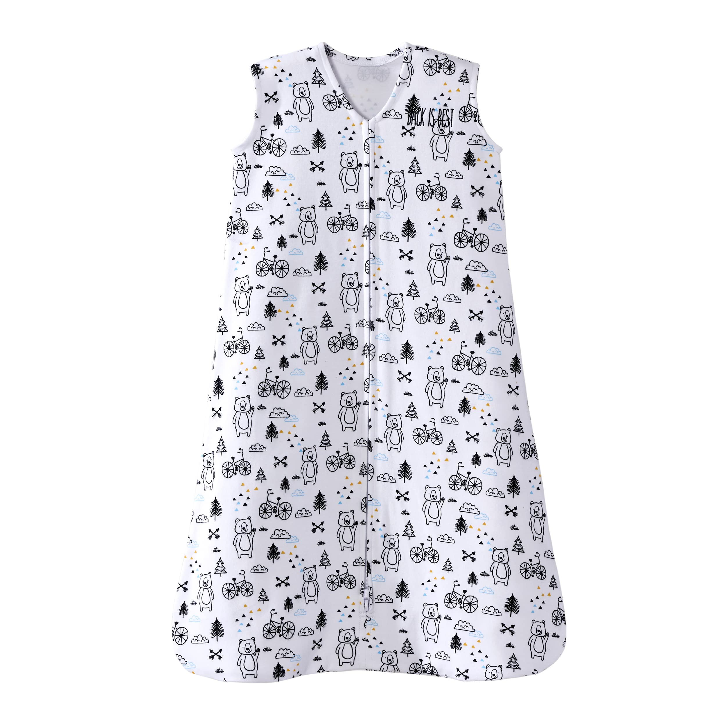 HALO SleepSack, 100% Cotton Wearable Blanket, Swaddle Transition Sleeping Bag, TOG 0.5, Huggy Bears, Large, 12-18 Months