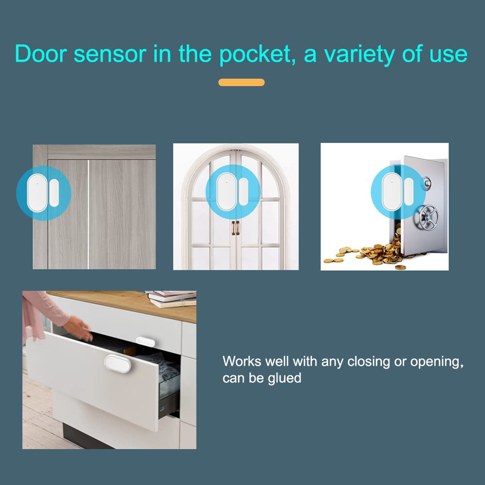 icyber WiFi Home Security Alarm System, DIY Wireless Burglar Alarm System Kit, 4.3 inch Touch Screen Panel, APP Remote Control, Compatible with Alexa and Google Assistant (NO Monthly Fees)
