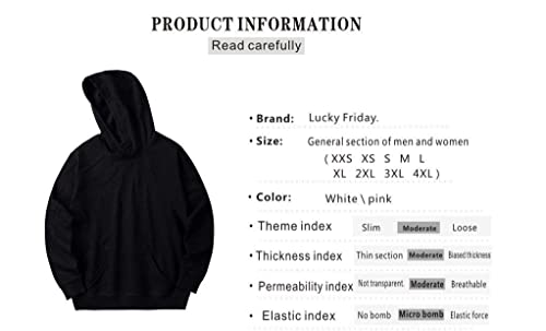NECHARI Unisex Tops Harajuku Anime Unisex Hoodie Pullovers Tops Loose Long Sleeves (Black3,L,Large)