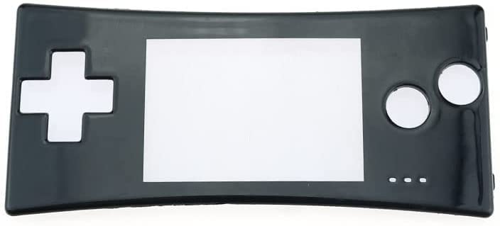 Front Faceplate Cover for Gameboy Micro GBM System Front Case Housing Shell Replacement (Green)