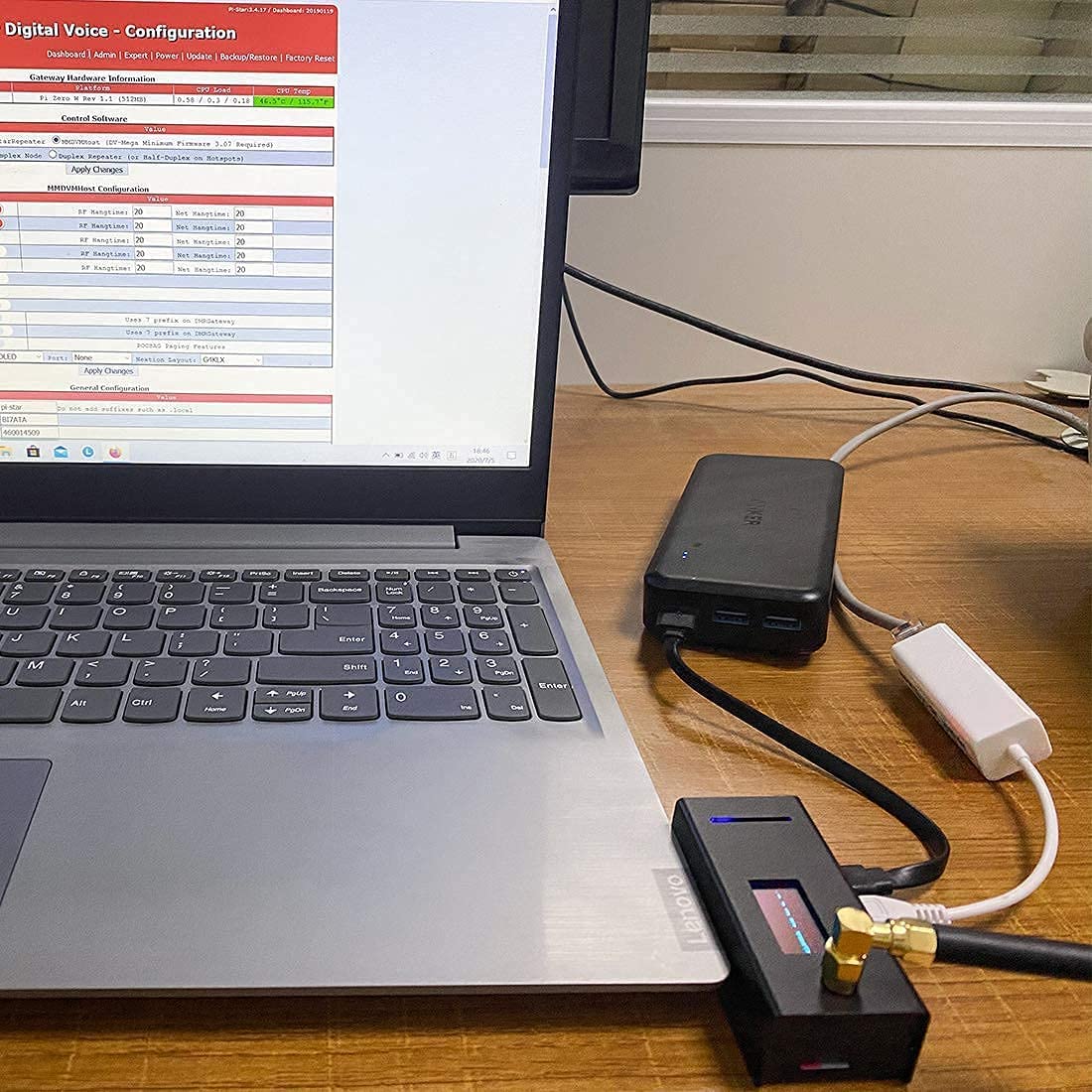 GOOZEEZOO MMDVM Hotspot Spot Radio WiFi Digital Voice Modem Work Contained with Raspberry Pi Zero W with Firmware V4.1.5 UHF VHF | Ethernet Cable | Supports C4FM YSF NXDN DSTAR P25 DMR