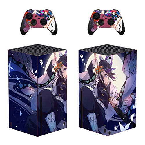 Demon Killer Stickers Decals Skin for X-box-One-Series X, Cover Protector Wrap Durable Full Set Protection Faceplate Console by KAJAL MANI