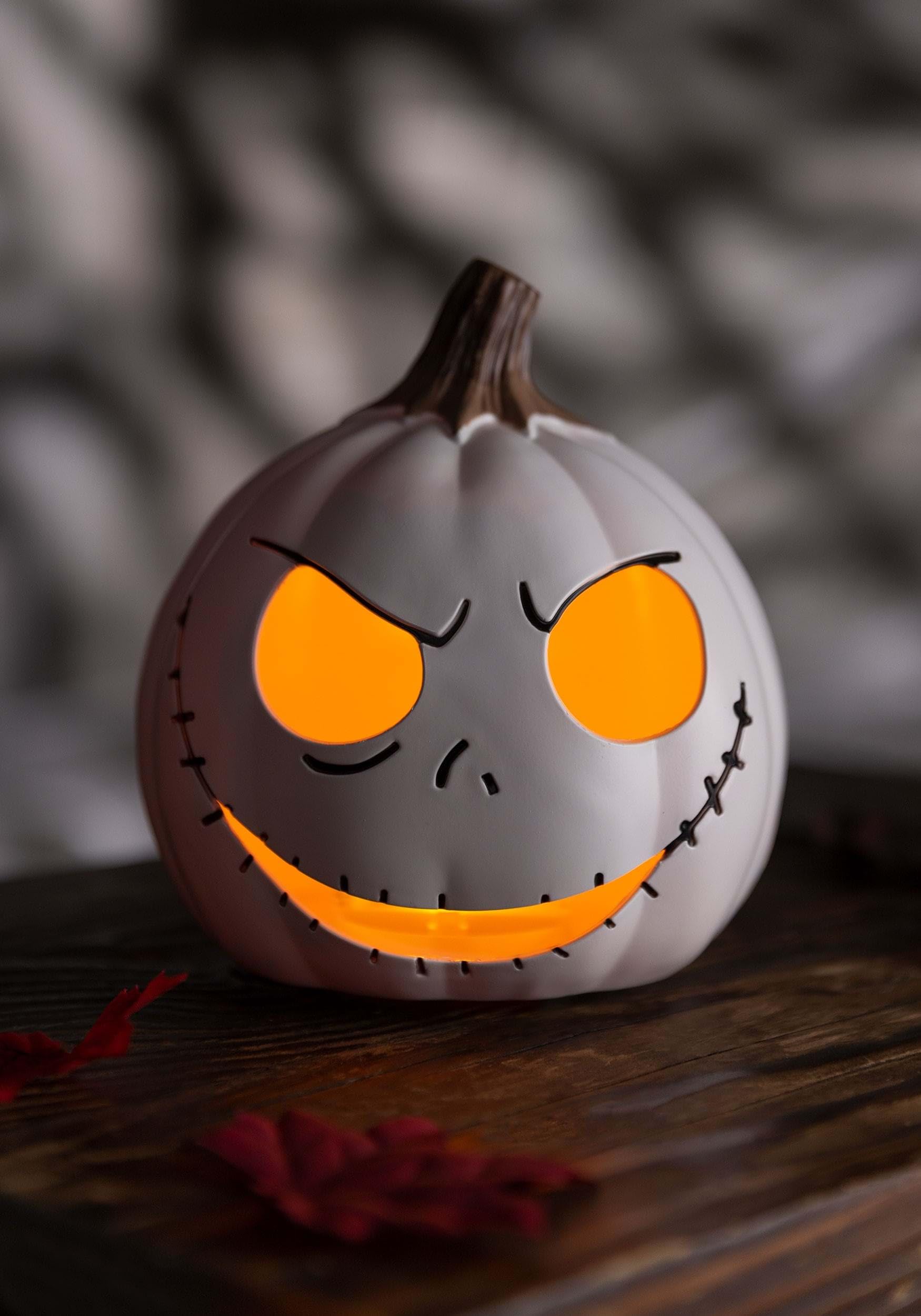 Disney The Nightmare Before Christmas Jack Skellington, 6" Light up Pumpkin