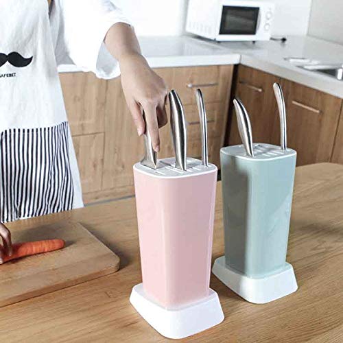 KLHDGFD Tool Holder Kitchen Knife Holder Kitchen Multifunction Plastic Knife Storage Rack Block Holder Stand Mount Stands for Knives (Color : Black-JoJo's Bizarre Adventure1)